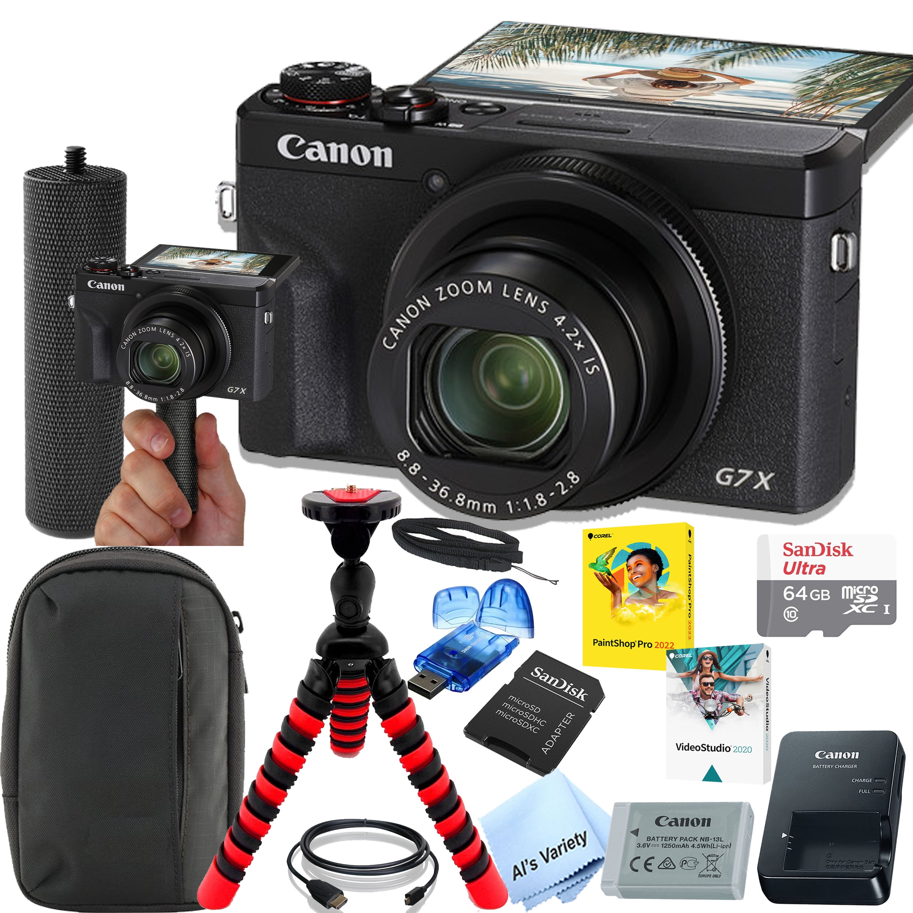 Canon PowerShot G7 X Mark III Digital Camera, Video Kit with ...