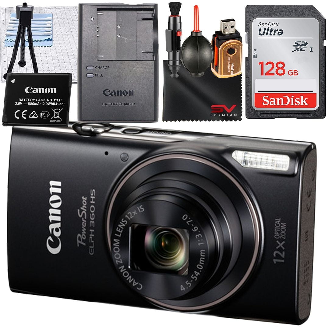 Canon PowerShot IXY650 HS Digital Camera (Black) with SanDisk 128GB ...