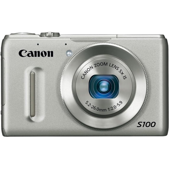 Canon PowerShot S100 12.1MP Digital Camera 5x Optical Zoom Silver ...