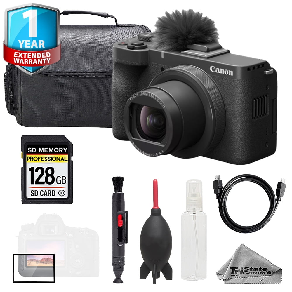 Canon PowerShot V1 Digital Camera + 128GB + Bag+ 1 Yr Warranty- Basic ...