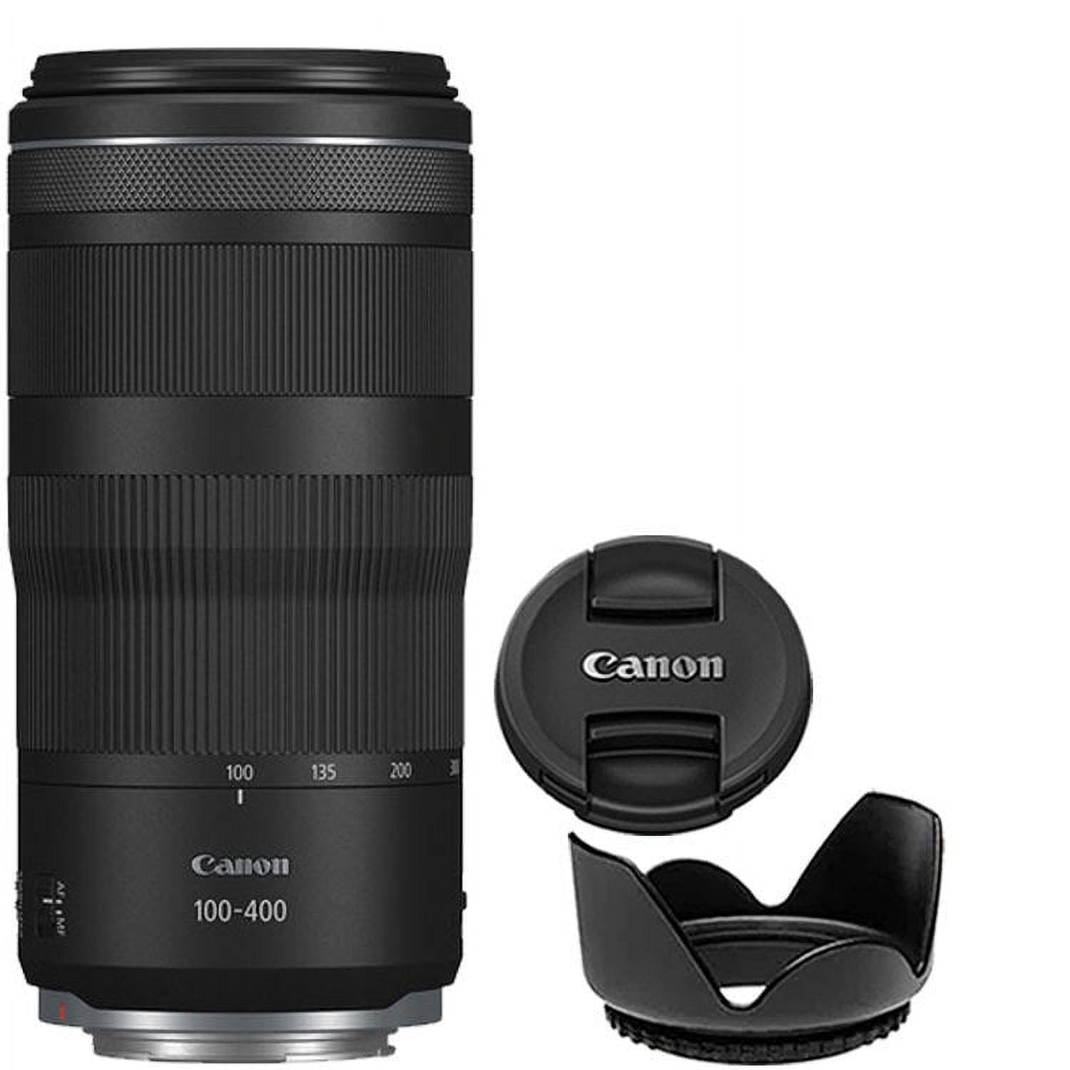 Canon RF 100-400mm f/5.6-8 IS USM Lens with Hood & Lens Cap, RF-Mount/Full-Frame Format ...
