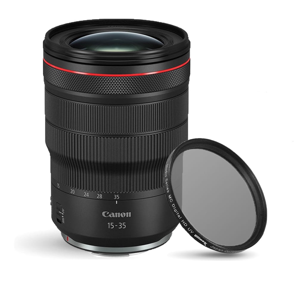 Canon RF 15-35mm f/2.8L IS USM Lens with UV Ultraviolet Filter (2pc ...