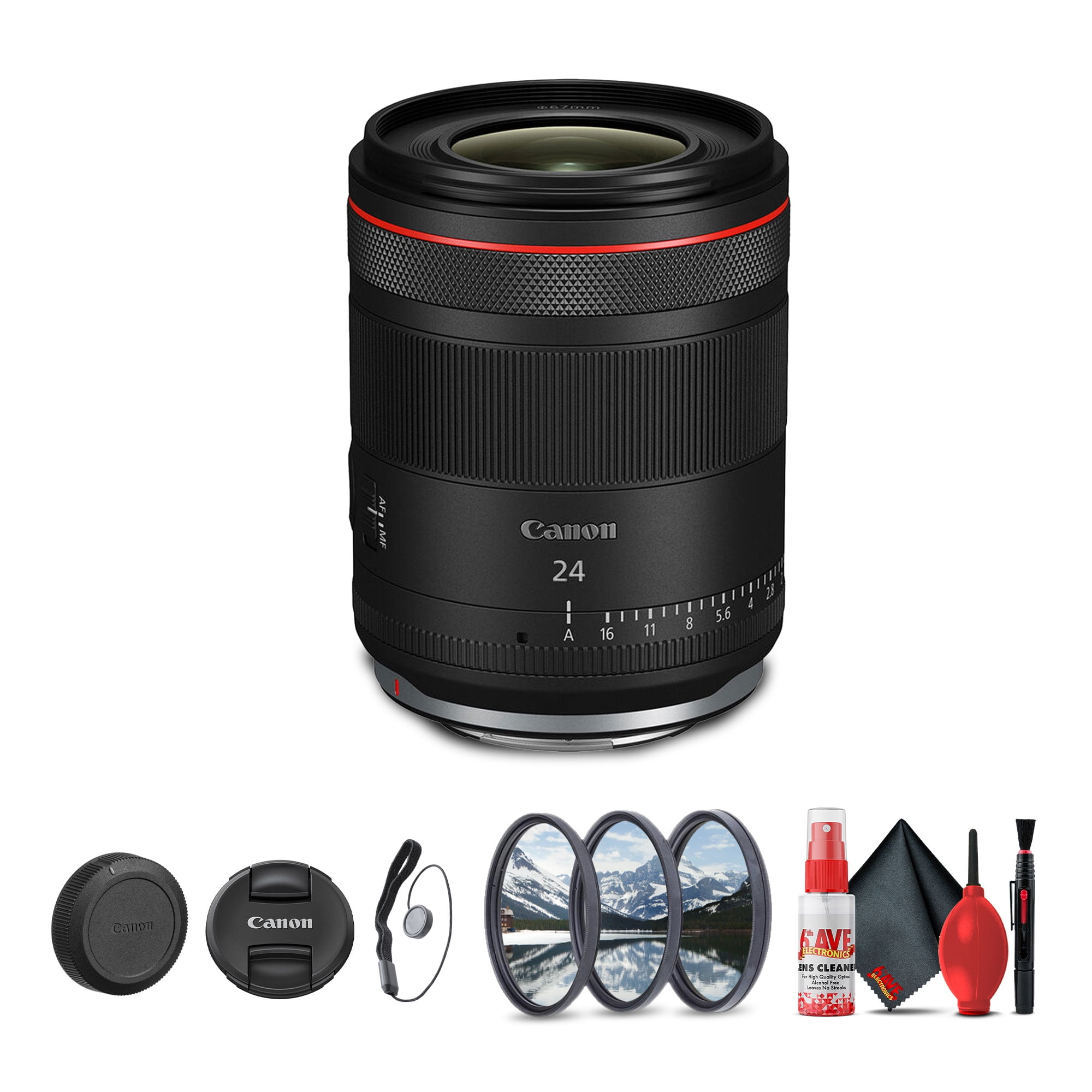 Canon RF 24mm f/1.4 L VCM Wide-Angle Lens (Canon RF) (6907C002) + Lens ...