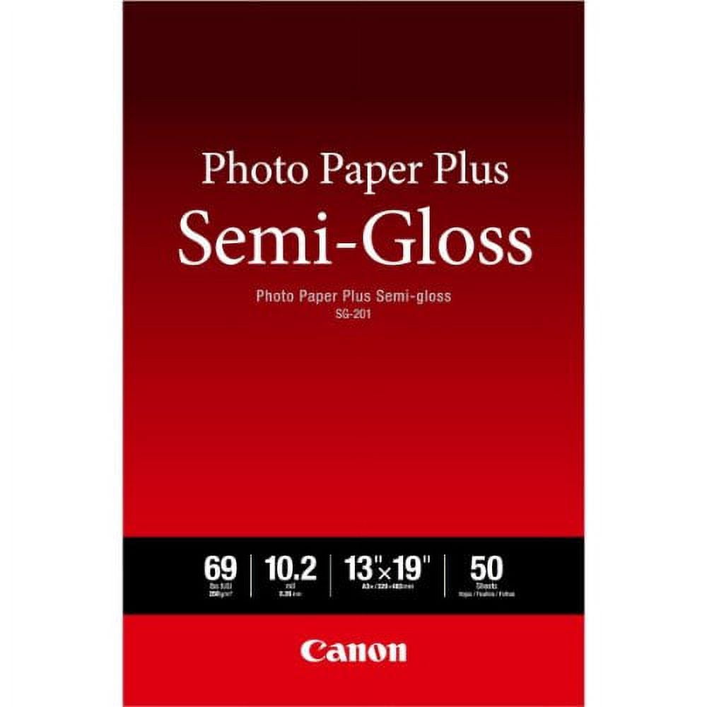 Canon SG-201 13X19(50) Photo Paper Plus Semi-Gloss 13" x 19" (50 Sheets ...