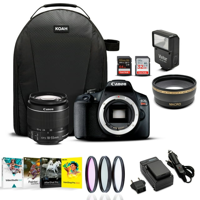 Canon EOS Rebel T7 DSLR Camera with EF-S 18-55mm IS II Lens Deluxe ...