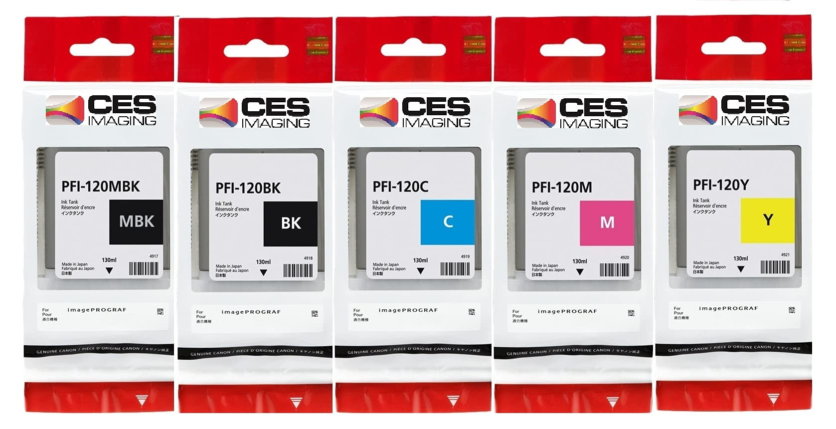 Canon TM-300 TM-305 TM-200 TM-205 PFI-120 130ml Ink Set C28 - Walmart.com