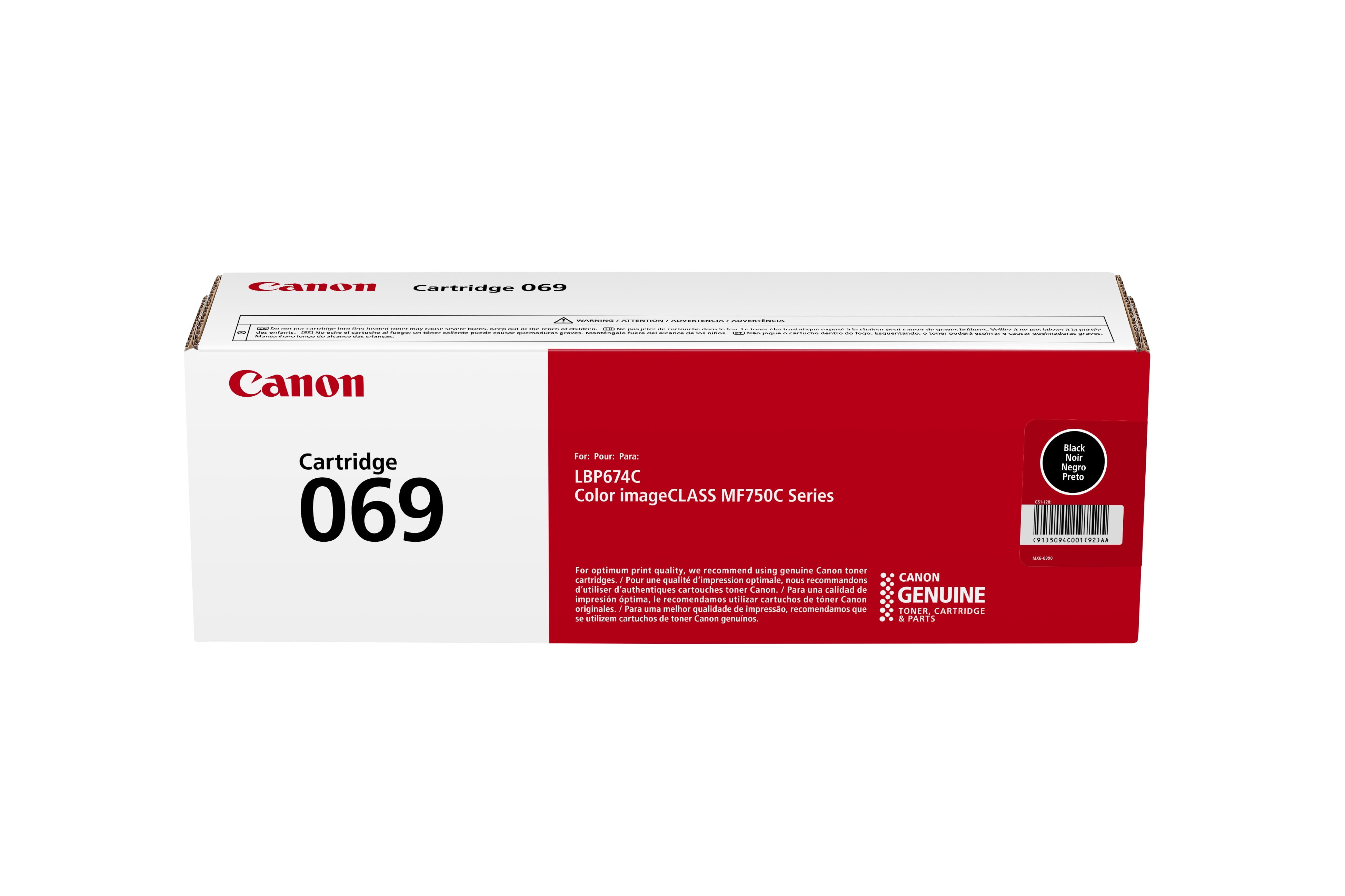 Canon Genuine Toner Cartridge 069 Black, High-Quality, Yields up to ...
