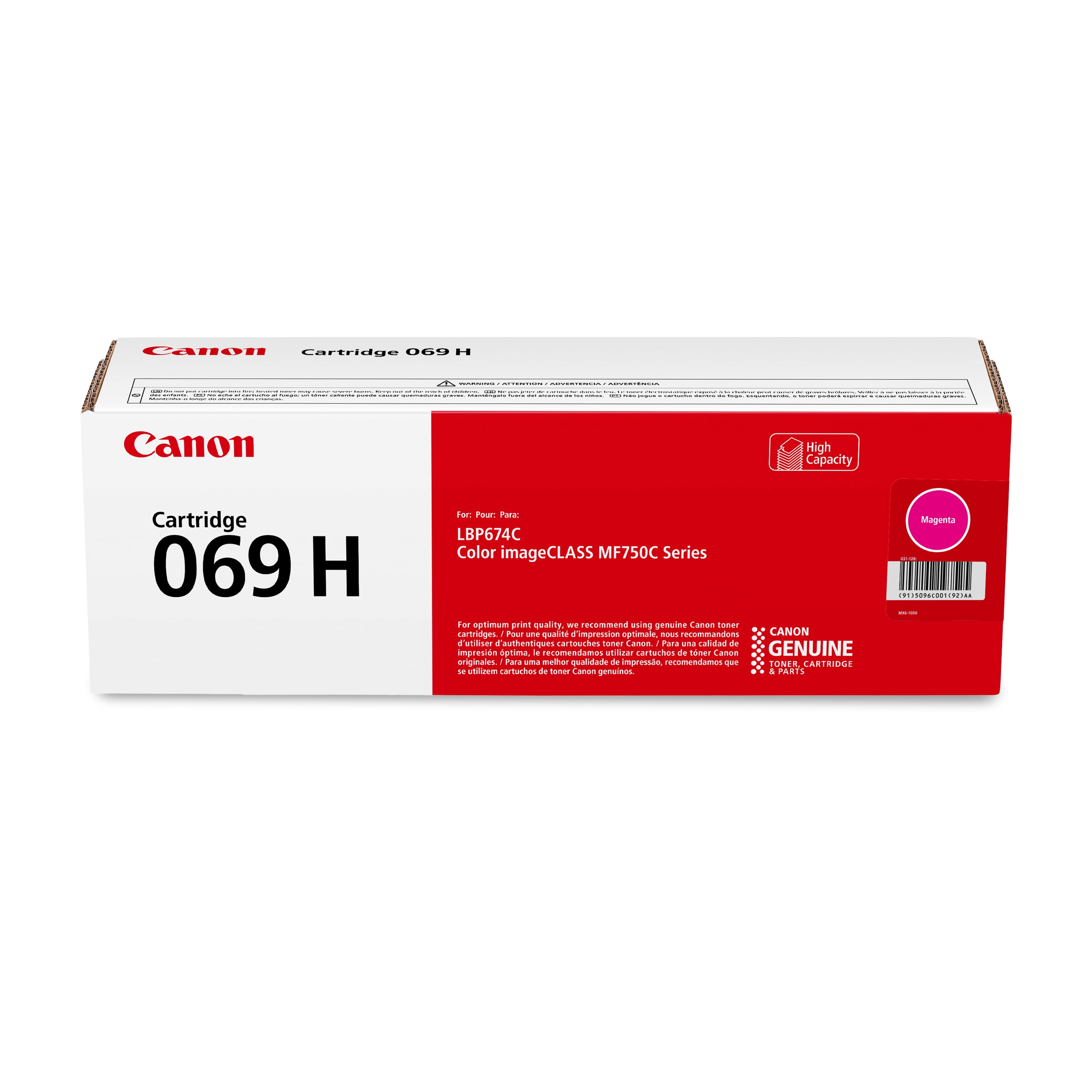 Canon Toner Cartridge 069 H Magenta - Walmart.com