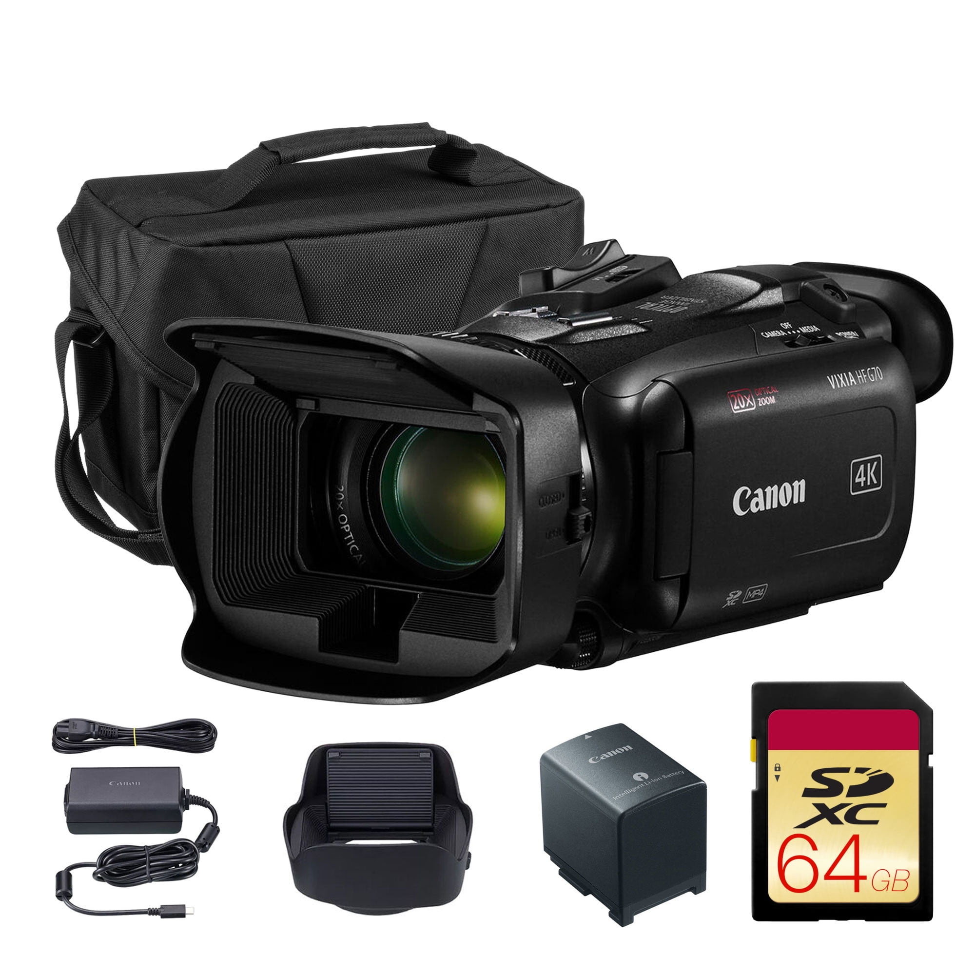 Canon VIXIA HF G70 4K Camcorder – UHD Video Camera with 20x Optical ...