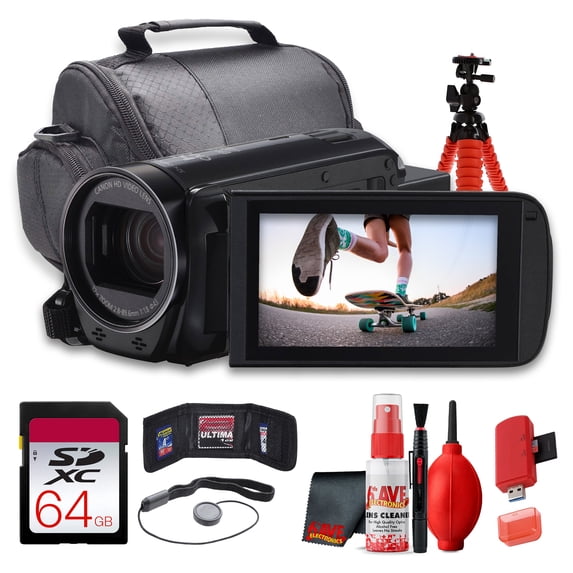 Canon VIXIA HF R700 Camcorder Bundle, 1080p Video, 57x Optical Zoom ...