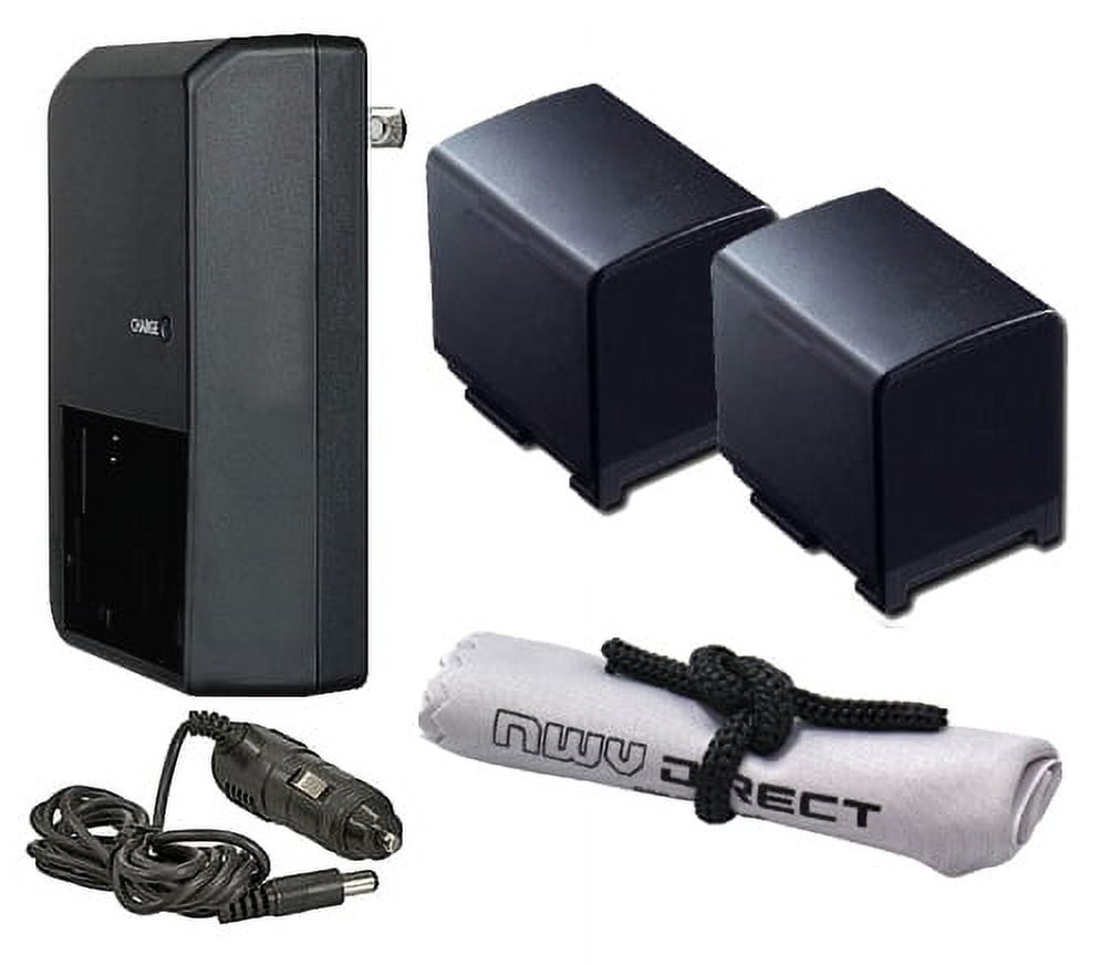 Canon XA10 HD High Capacity 'Intelligent' Batteries (2 Units) + AC/DC ...