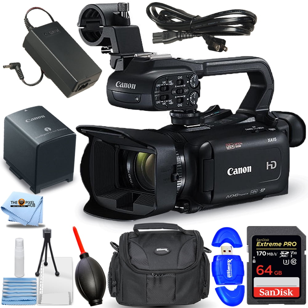 Canon XA15 Compact Full HD Camcorder (PAL) - Essential Bundle Includes ...