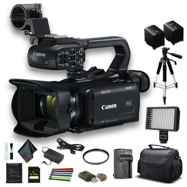 Canon XA40 Professional UHD 4K Camcorder W/ Extra Battery - Starter ...
