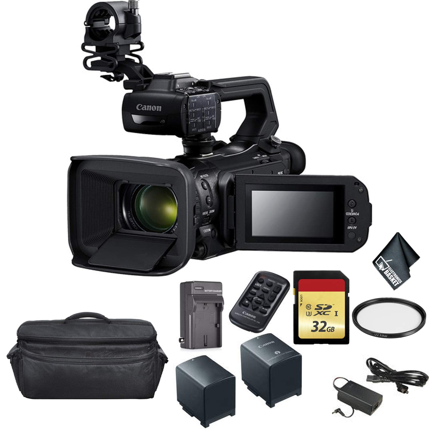 Canon XA50 Professional UHD 4K Camcorder Bundle + Carrying Case + More ...
