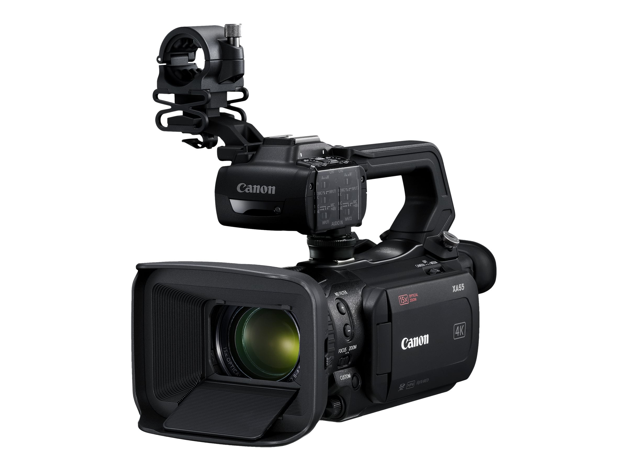 Canon XA55 - Camcorder - 4K / 30 fps - 13.4 MP - 15x optical zoom ...