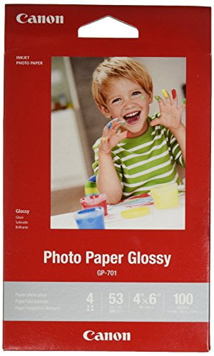 CanonInk Glossy Photo Paper 4"x 6" 100 Sheets (1433C001) - Walmart.com
