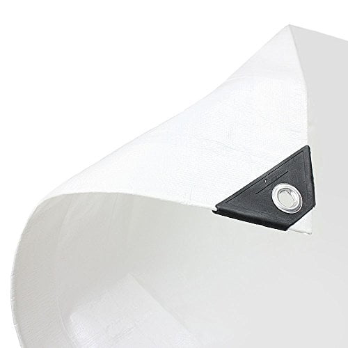 Canopies and Tarps White Heavy-Duty Poly Premium Tarp, 15' x 25' - Heat ...