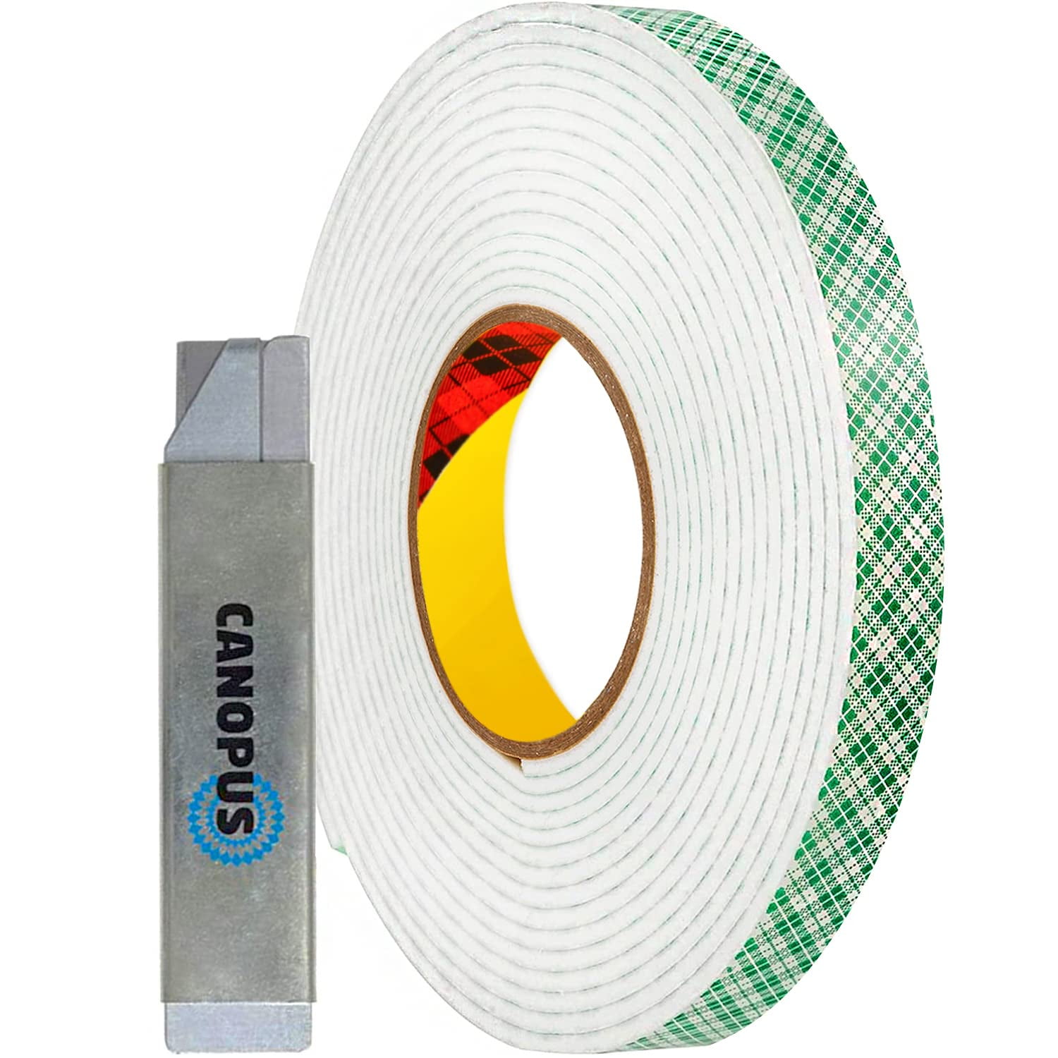 Canopus Double Sided Foam Tape for Craft and Card Making Projects, Heavy Duty Adhesive Mounting ...