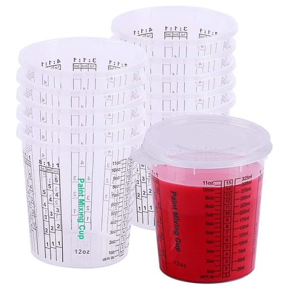 Canopus Paint Mixing Cups, Clear Plastic Cups for Paint, Epoxy, Resin ...