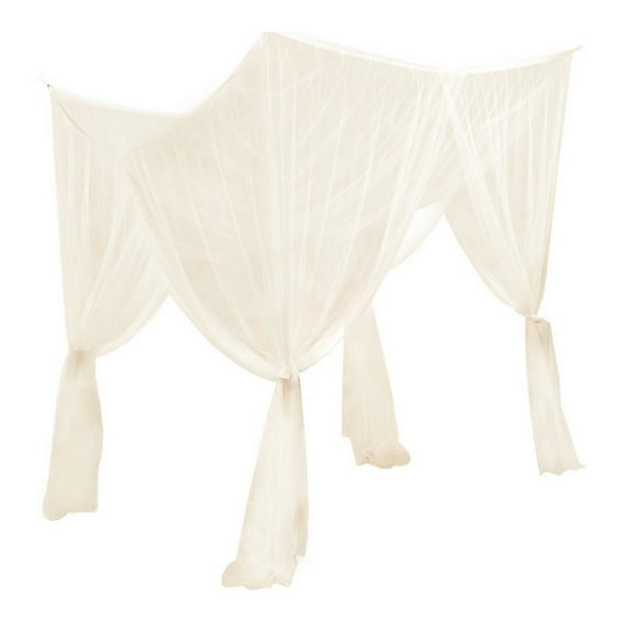 Canopy Bed Curtains, 4 Corner Post Canopy Bed Curtain Queen, Bed Canopy ...
