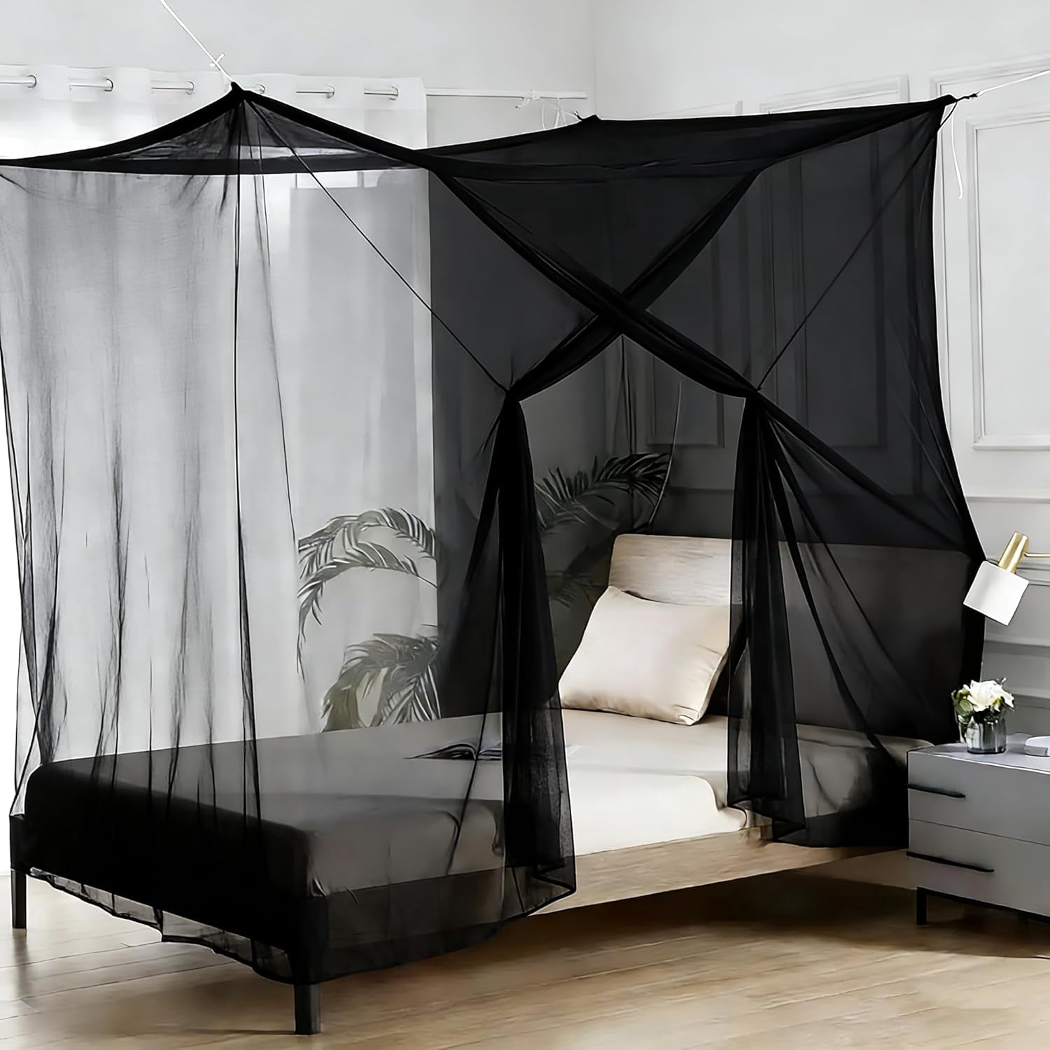 Canopy Bed Curtains 4 Corners Mosquito Net Mosquiteros para Camas Bed ...