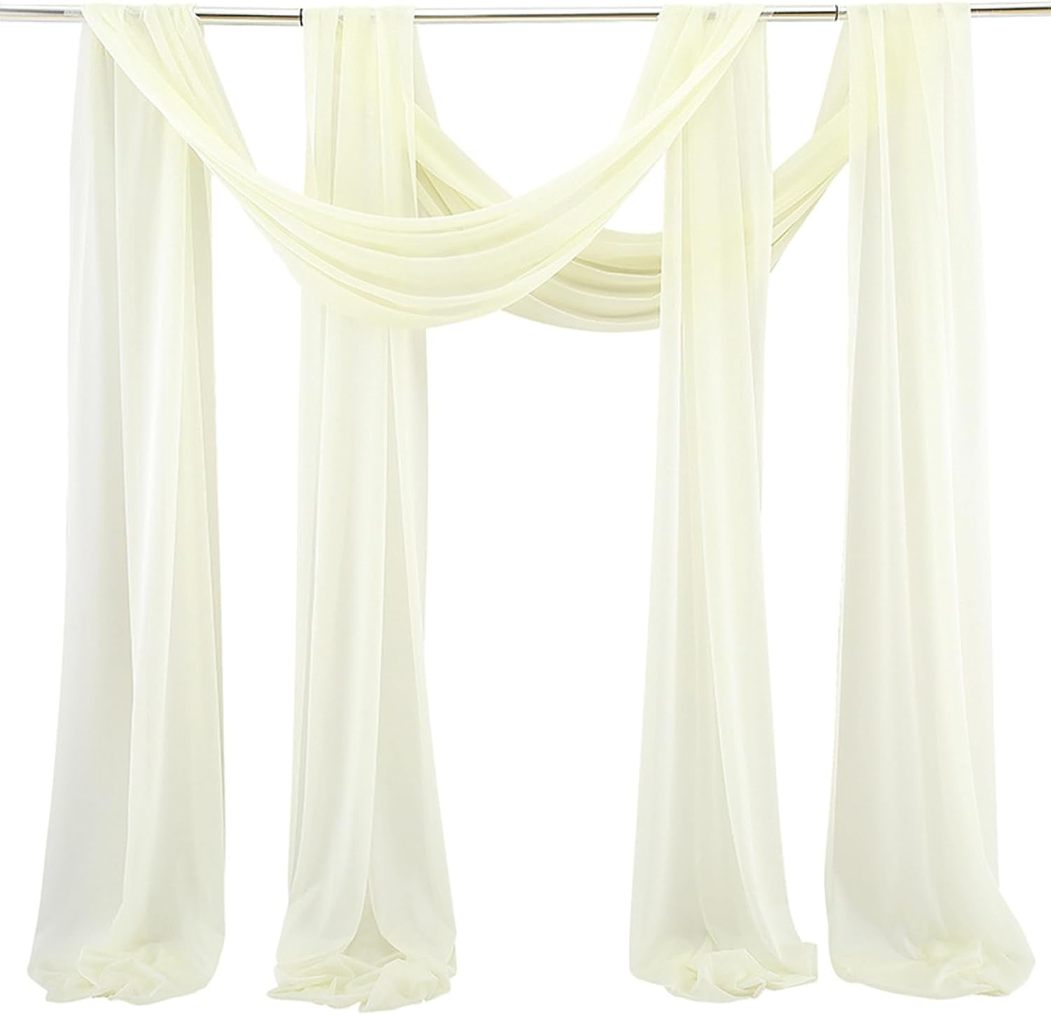 Canopy Bed Curtains Window Valances:Wedding Arch Draping Fabric,30× ...
