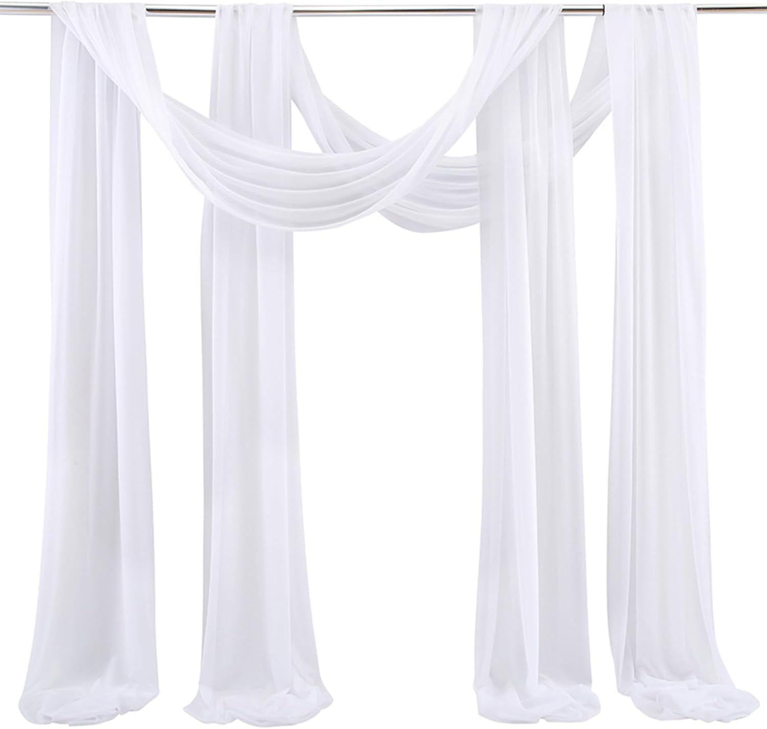 Canopy Bed Curtains Window Valances:Wedding Arch Draping Fabric,30× ...