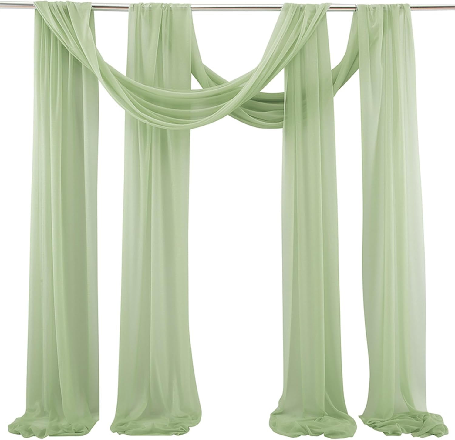 Canopy Bed Curtains Window Valances:Wedding Arch Draping Fabric,30× ...