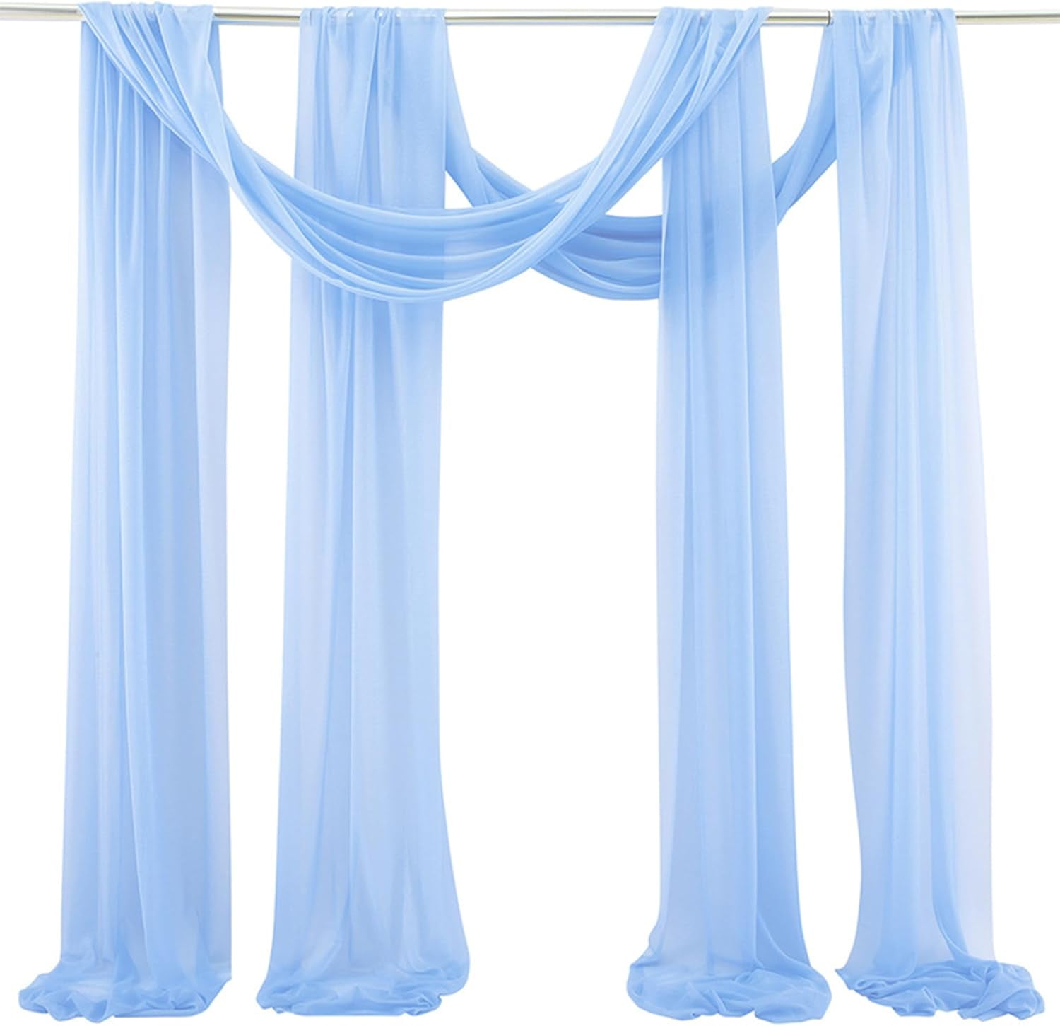 Canopy Bed Curtains Window Valances:Wedding Arch Draping Fabric,30× ...