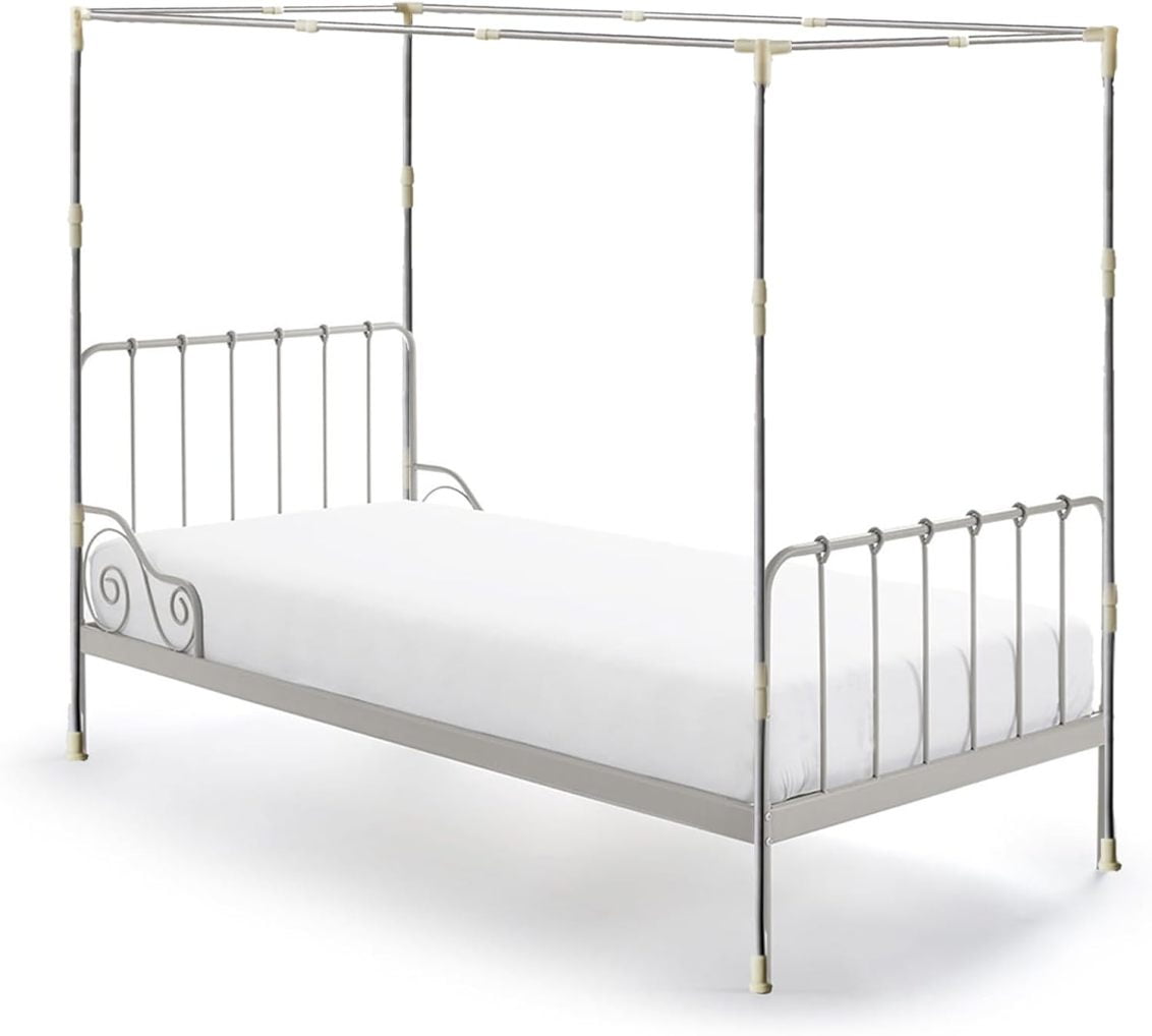 Canopy Bed Frame Twin Size Adjustable Bed Canopy Post Poles, Stainless ...
