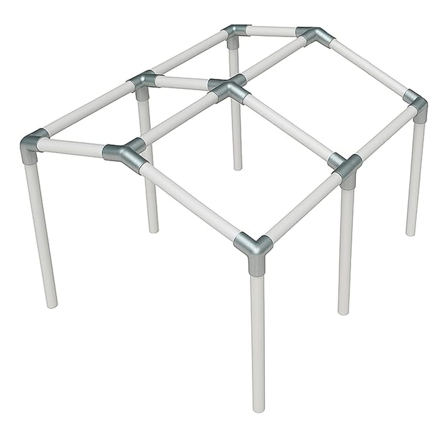 Canopy Fittings Kit 1-3/8" Low Frame Connectors - 6 Leg Carport ...