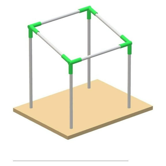 Canopy Fittings Kit 1 3/8", Carport Connectors - Frame Foot Pads, Full ...