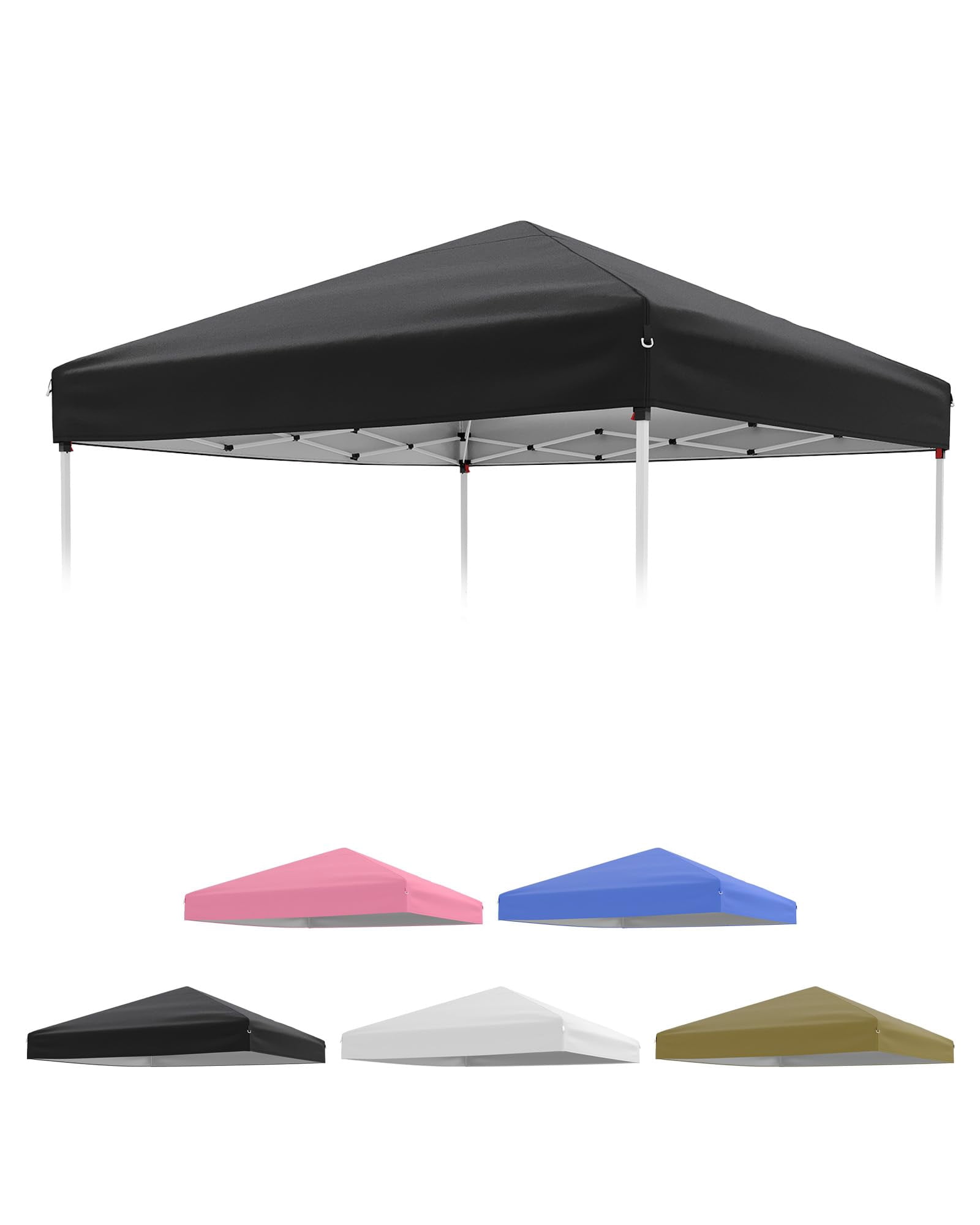 Canopy Replacement Top Cover 10x10ft Waterproof & UV Protected, Silver ...