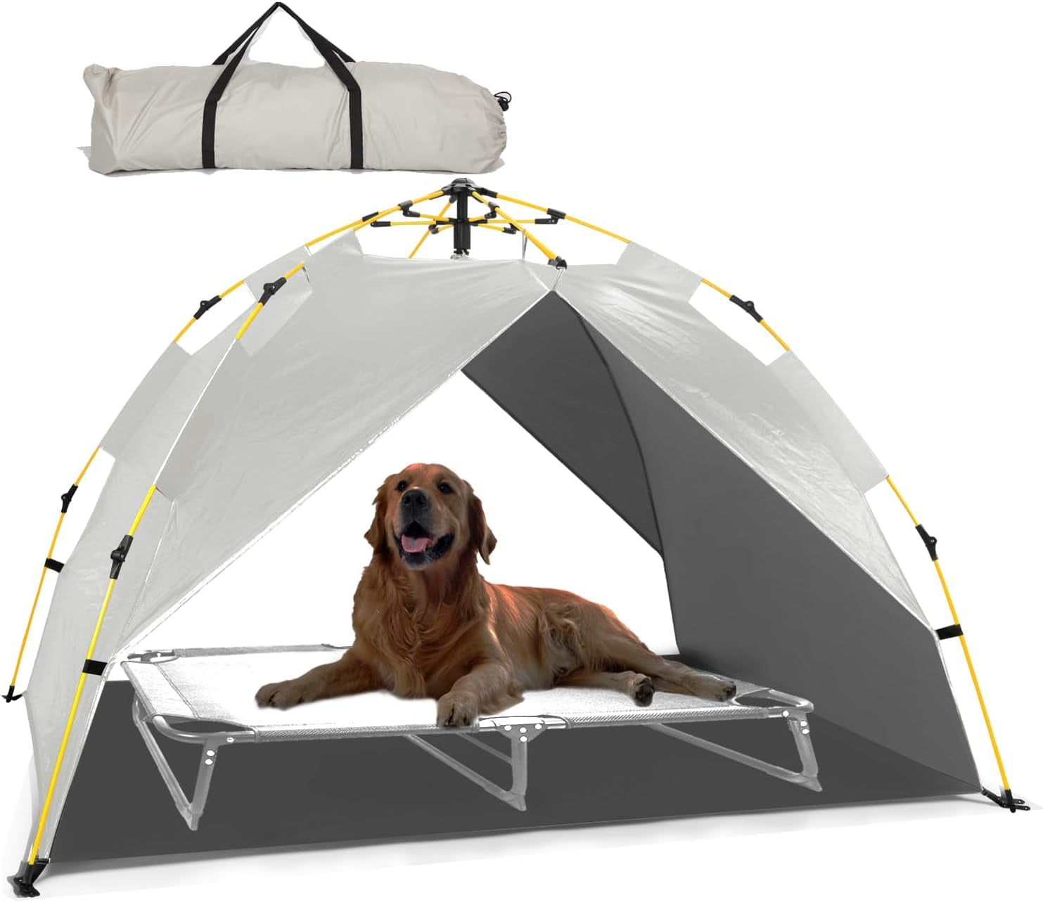 Canopy Shade Tent for Large XL XXL Jumbo Elevated Raised Dog Bed Cots ...