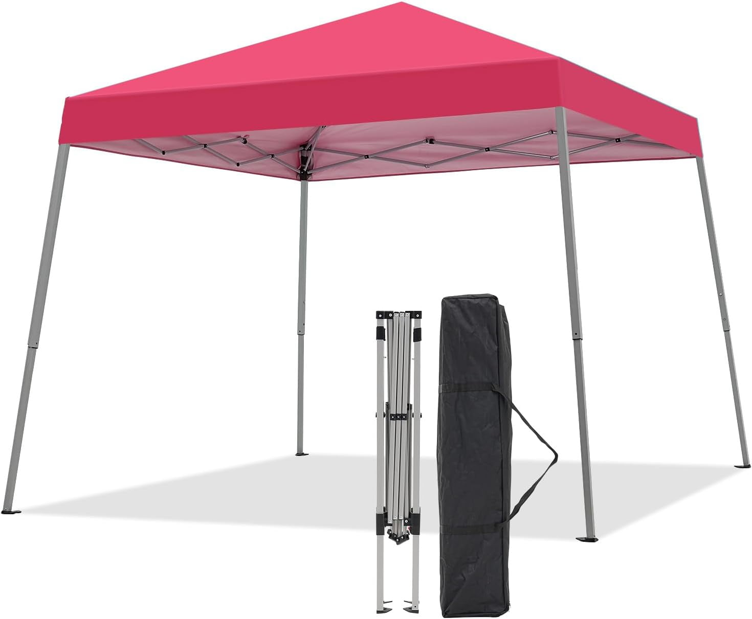 Canopy Tent, 10X10 FT Pop Up Canopy Outdoor Instant Tent Slant Legs ...