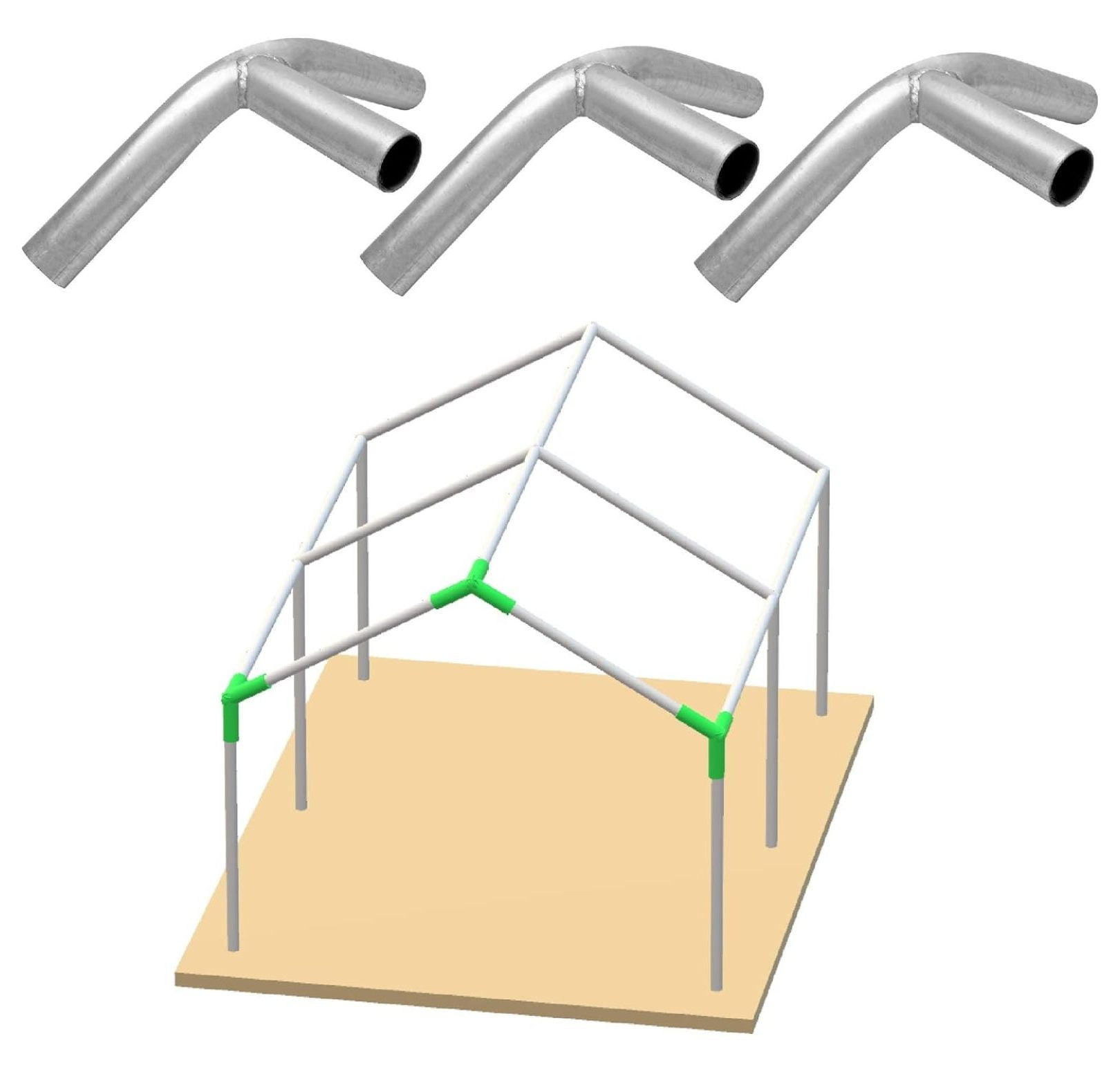 Canopy Tent Fittings 1-3/4" Connectors 3 Way, 4 Way Set for Shelter ...