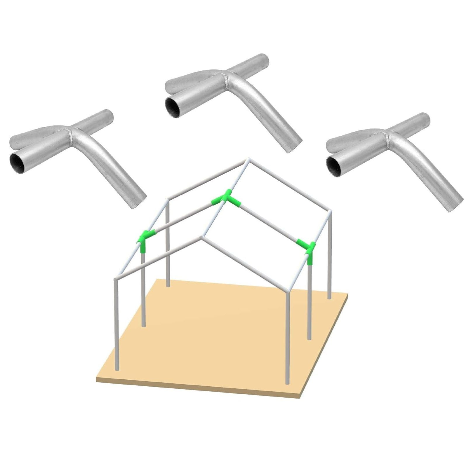 Canopy Tent Fittings 1-3/4" Connectors 3-Way, 4-Way Set for Shelter ...