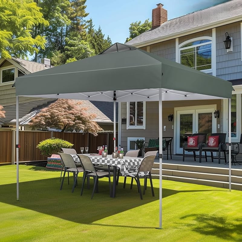 Canopy Tent Pop Up 10x10 ft, Outdoor Patio Portable Commercial Canopies ...