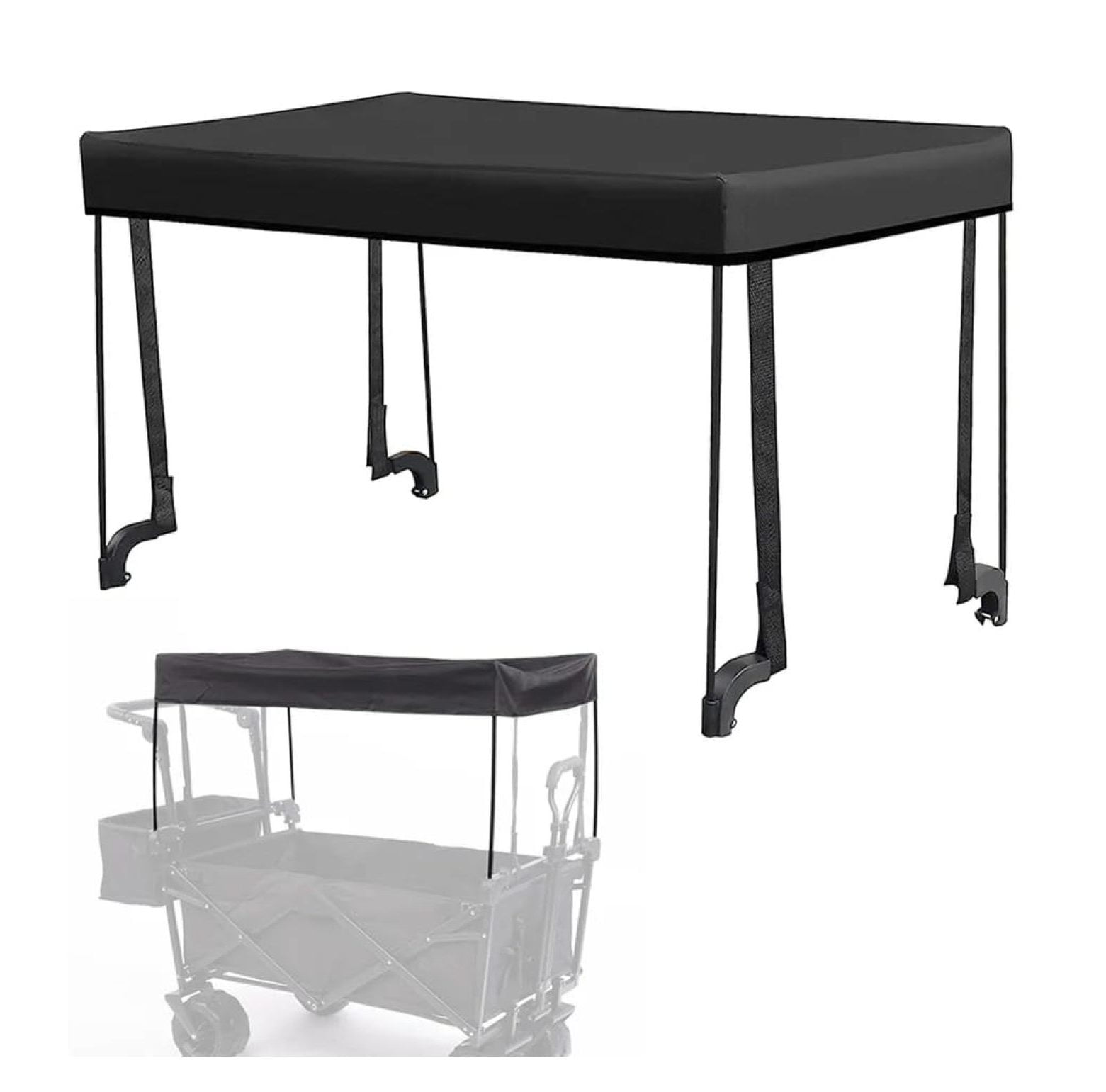 Canopy for Garden Wagon Attachment Sun Shade Cover for Trolley Cart ...