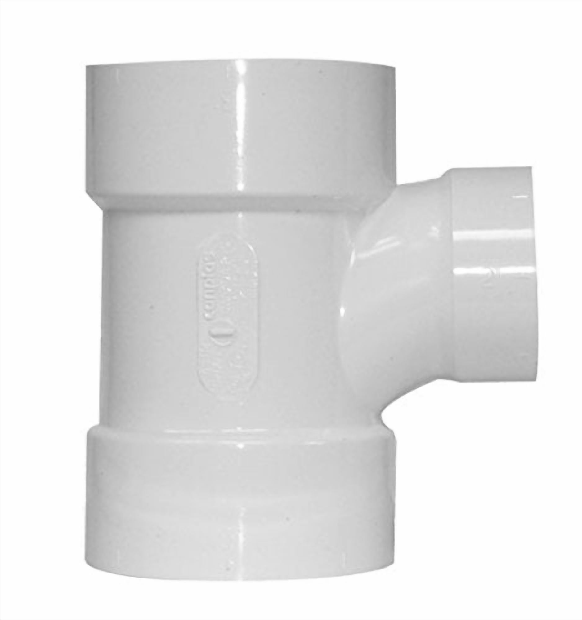 Canplas 192130L PVC DWV Sanitary Tee, 3 x 3 x 2-Inch, White - Walmart.com