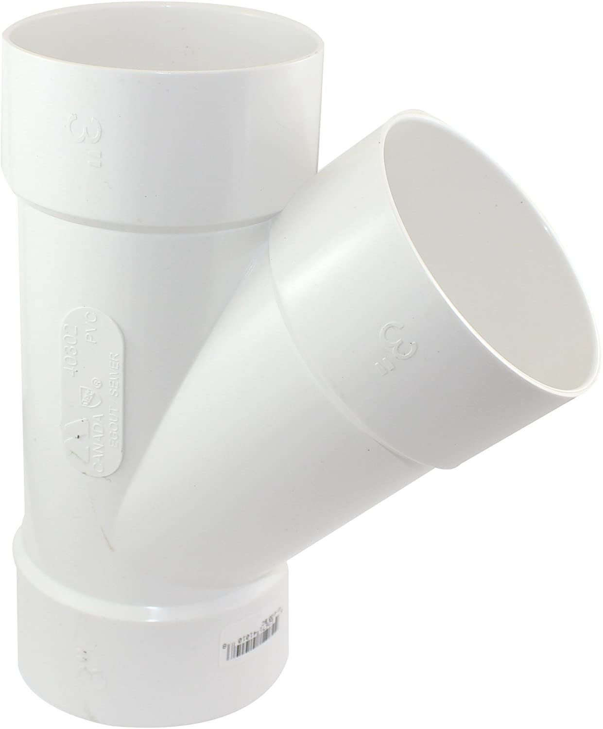 Canplas 414133BC PVC Sew 3 45-Degree Wye - Walmart.com