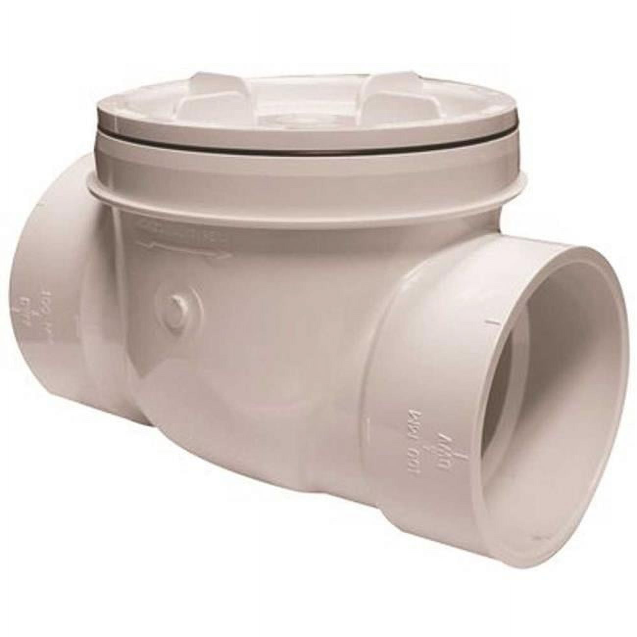 Canplas Backwater Valve, 4-Inch PVC, White, Prevents Sewage Backflow - Walmart.com