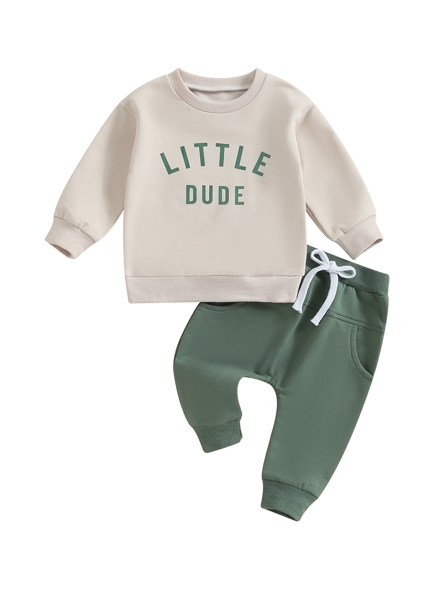 Canrulo Infant Toddler Baby Boy Fall Outfits Letter Print Long Sleeve ...