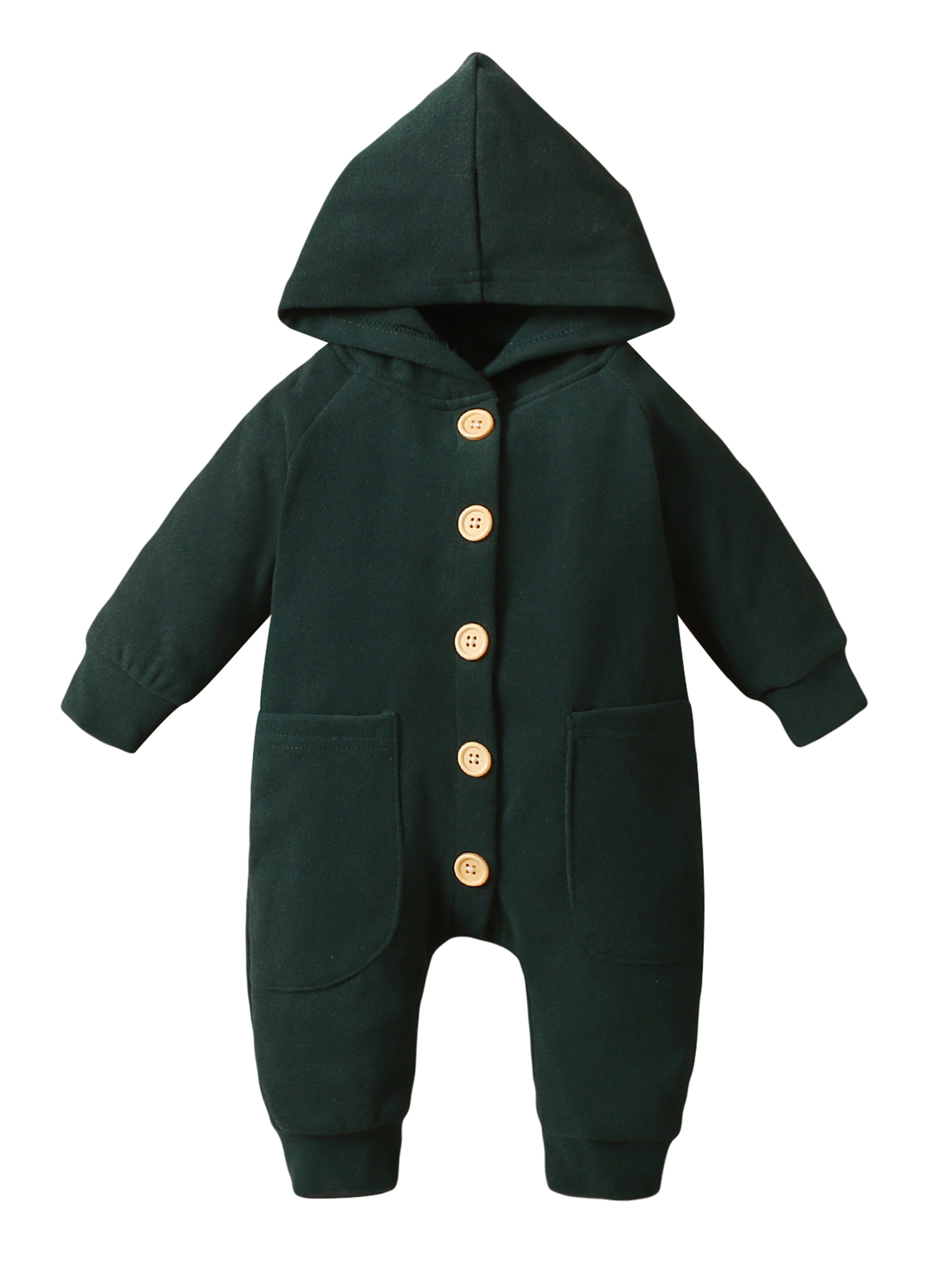 Canrulo Newborn Baby Boy Girl Long Sleeve Romper Ribbed One Piece ...