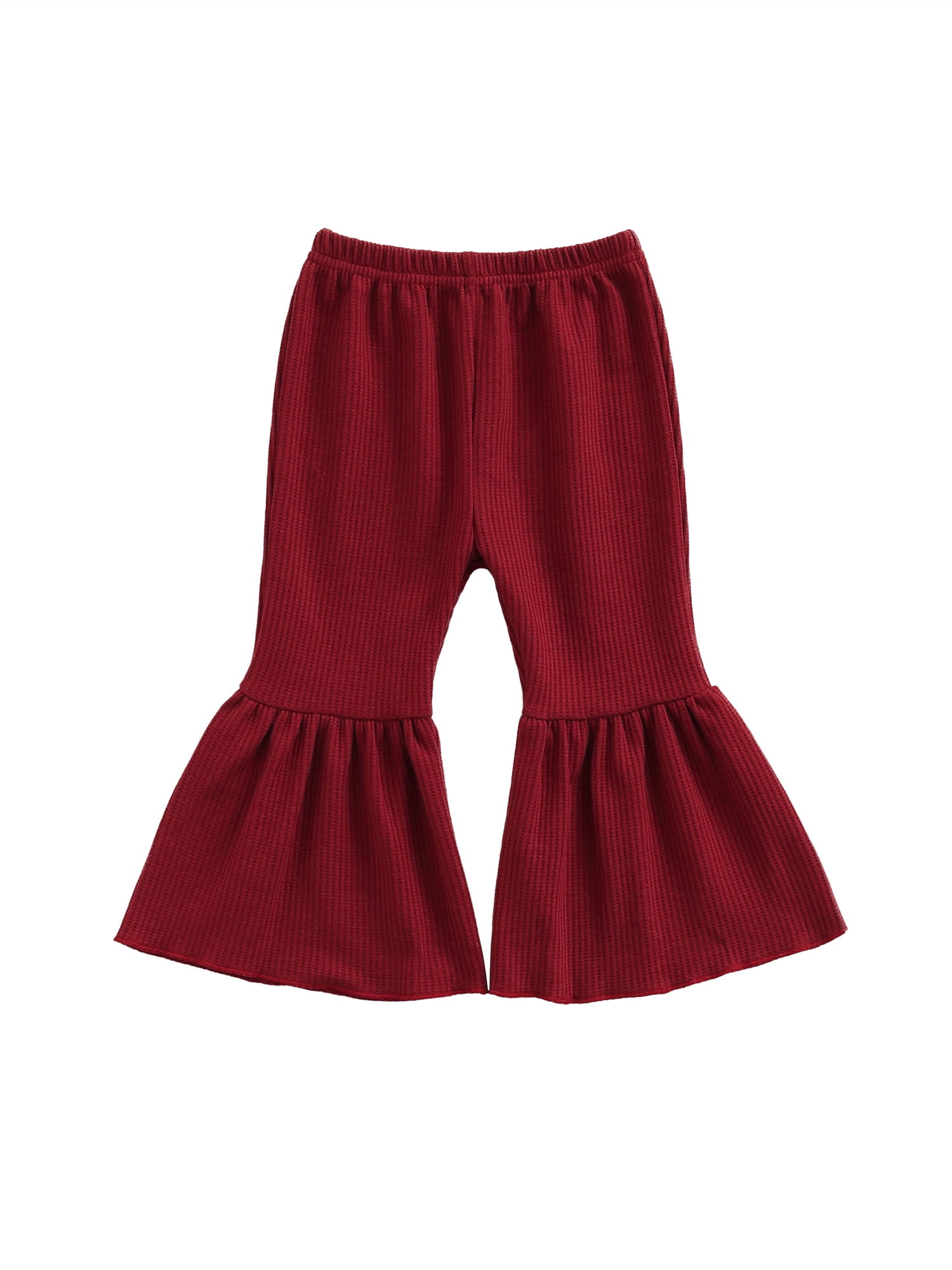Canrulo Toddler Baby Girl Bell Bottoms Pants Bell Bottom Leggings ...