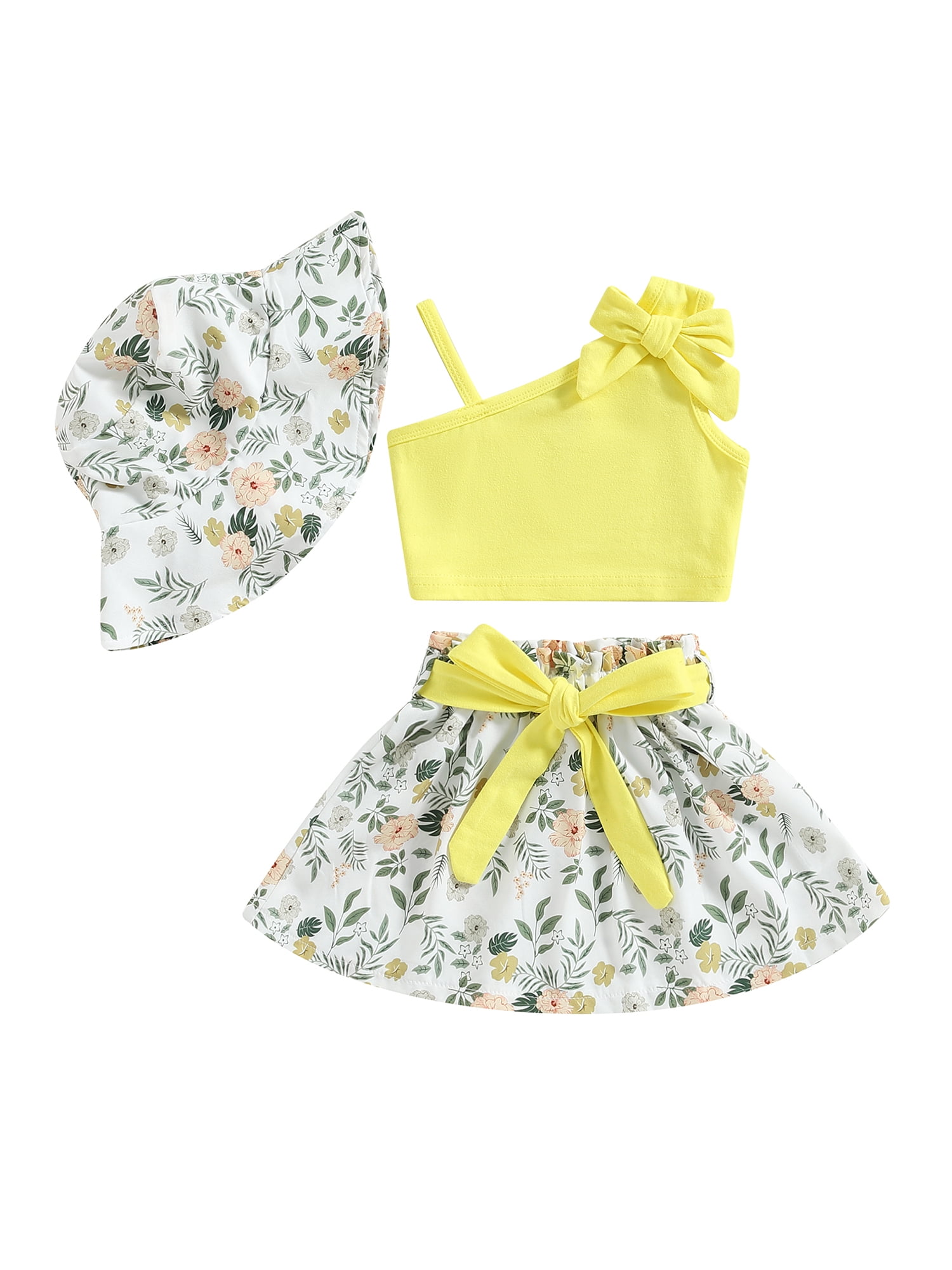 Canrulo Toddler Baby Girl Summer Holiday Clothes Sleeveless One ...