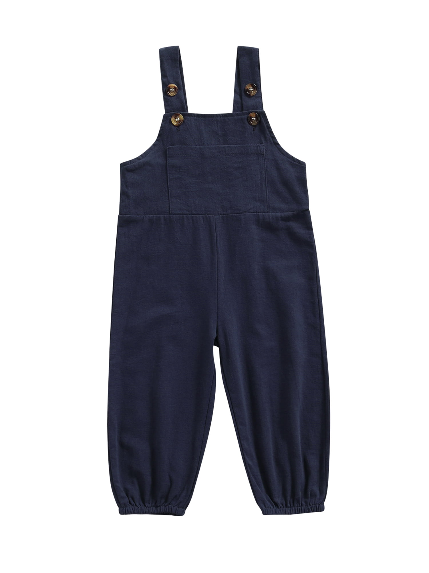 Canrulo Toddler Baby Kids Girls Boys Suspender Overalls Button Shoulder ...