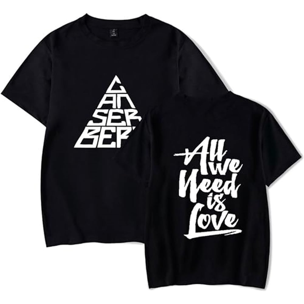 Canserbero All We Need Is Love Merch T-shirt Summer Trend Short Sleeve ...
