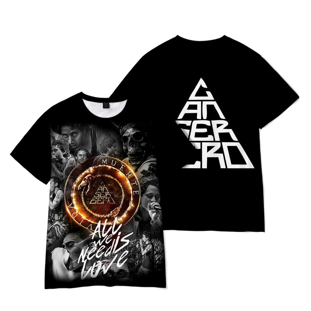 Canserbero Vida Album T-shirt Streetwear Crewneck Fashion Short Sleeve ...