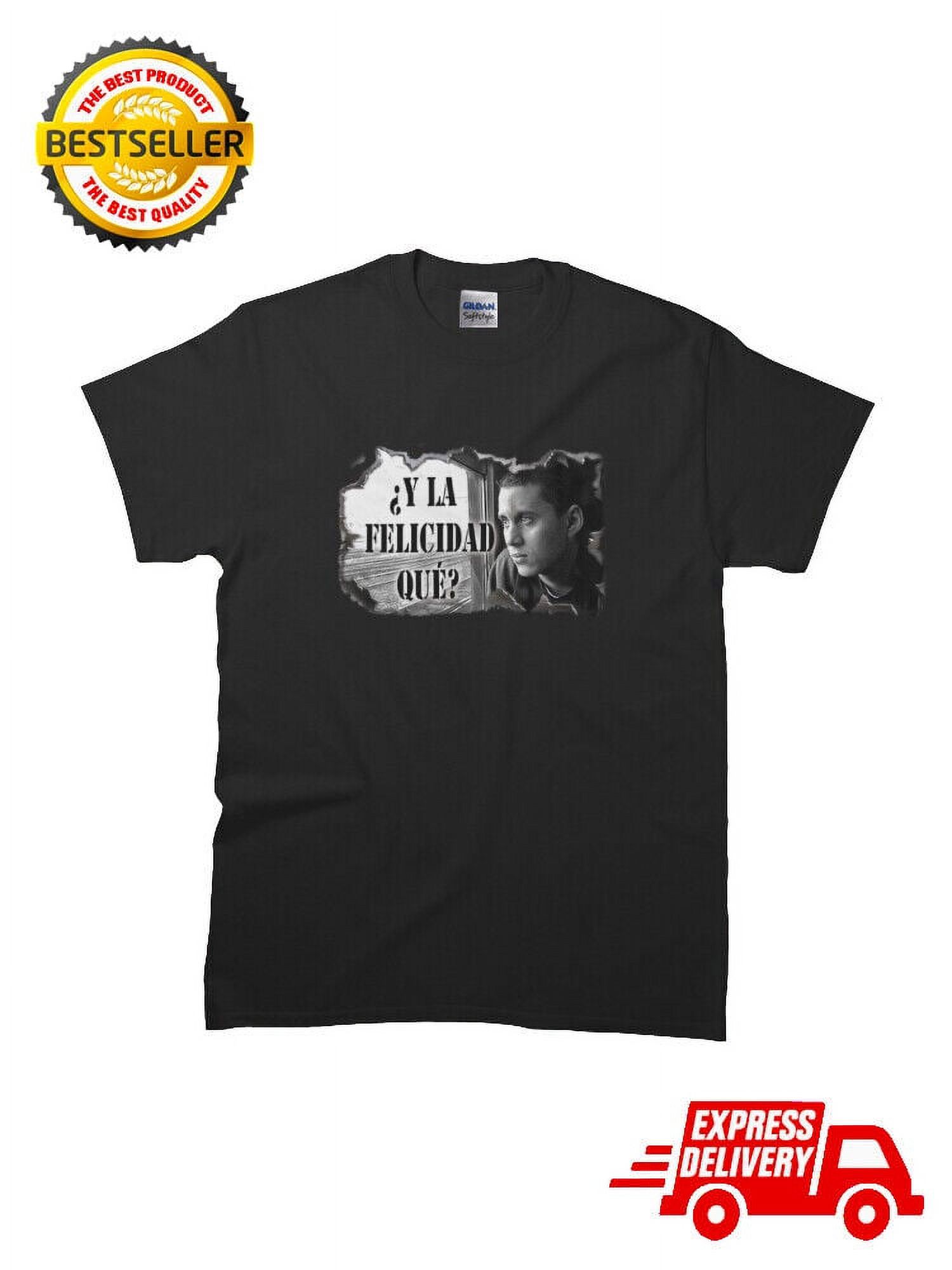 Canserbero y la felicidad qu Camiseta Classic T-Shirt Man Woman Size S ...